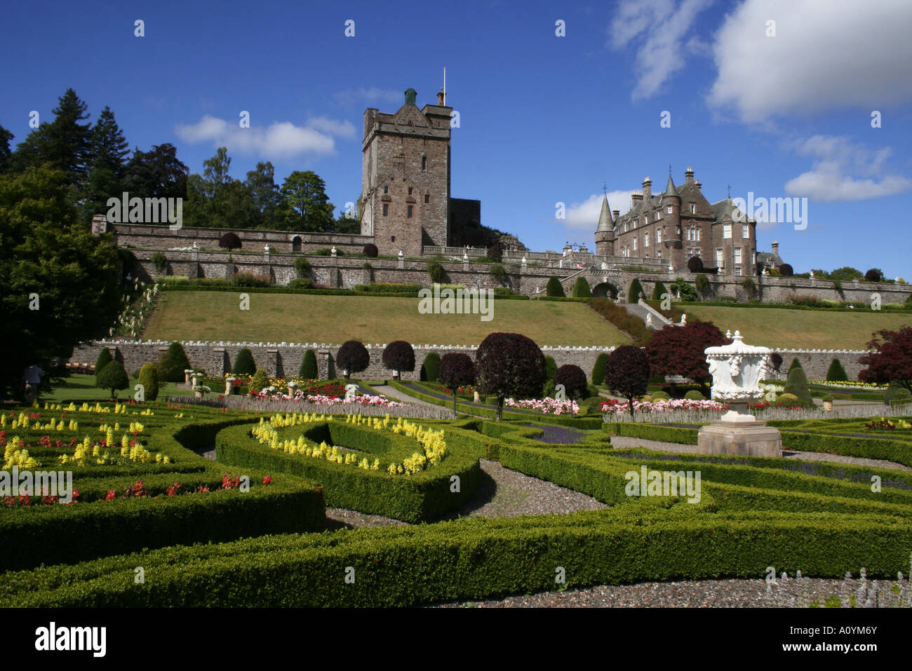 Drummond Castle Crieff Stock Photo - Alamy