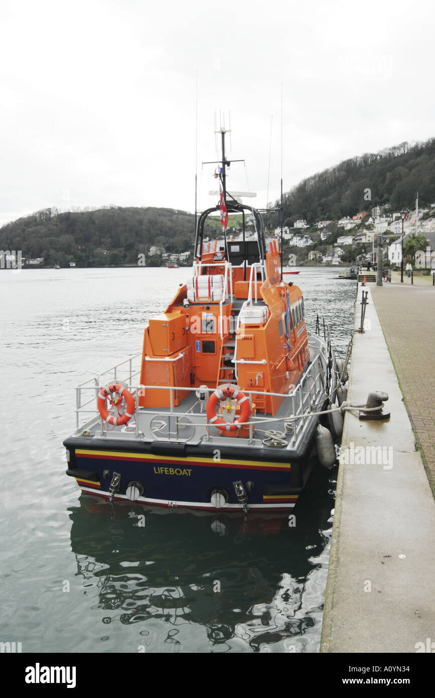 Devon England UK Dartmouth Boats in Harbour RNLI Boat Royal National ...