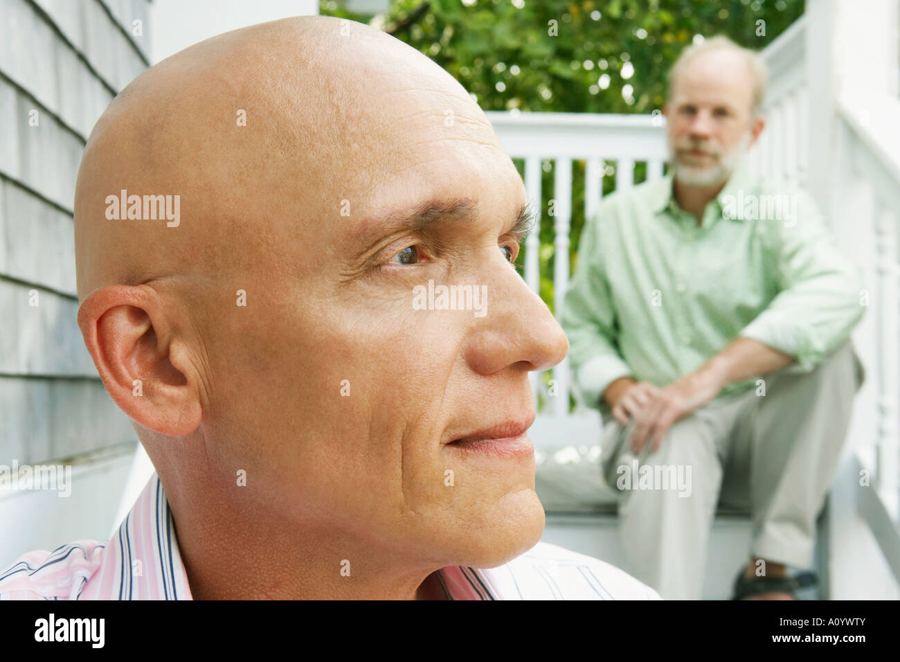 Middle-aged man’s bald head Stock Photo - Alamy