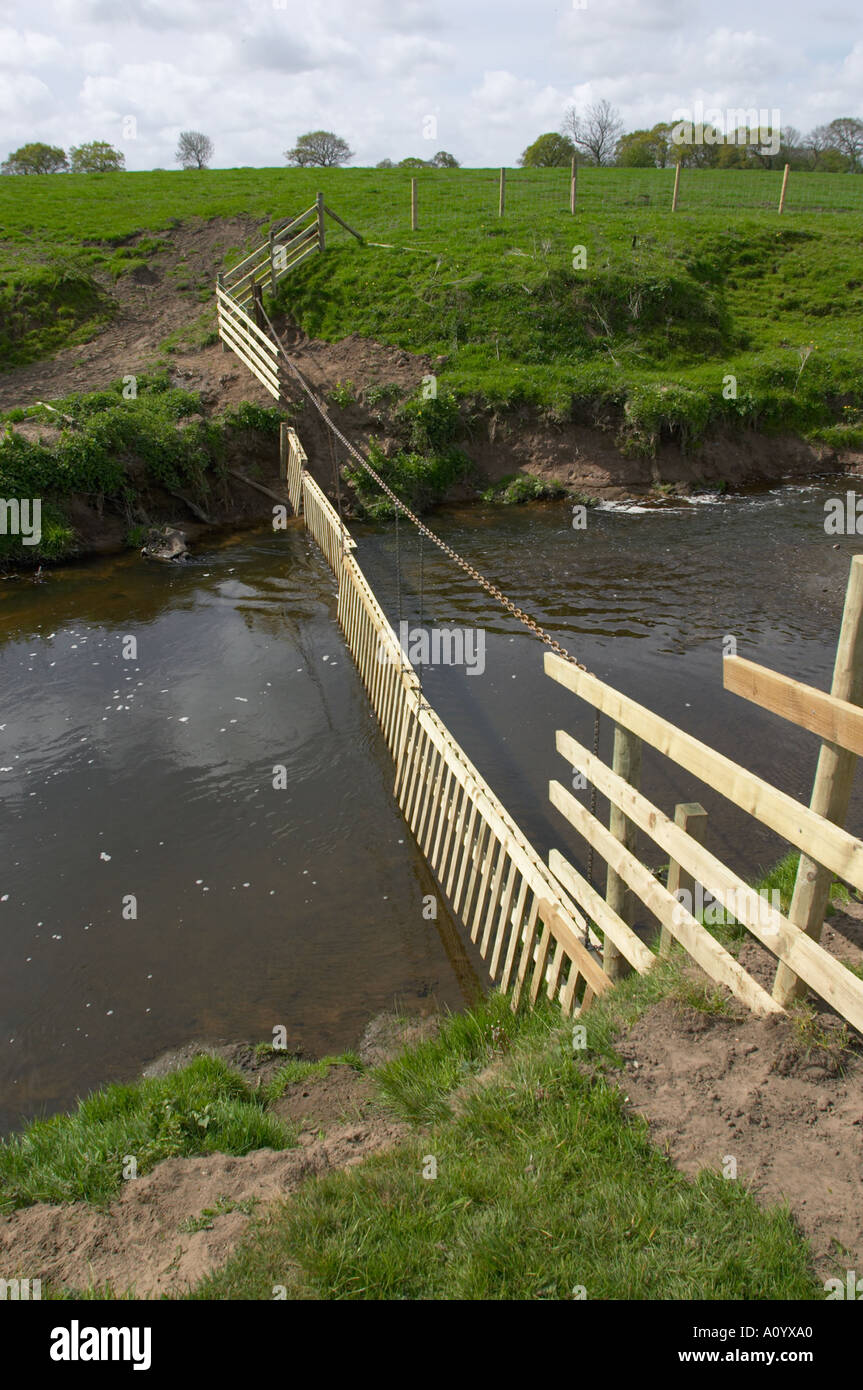 River being protected from cattle damage Stock Photo - Alamy