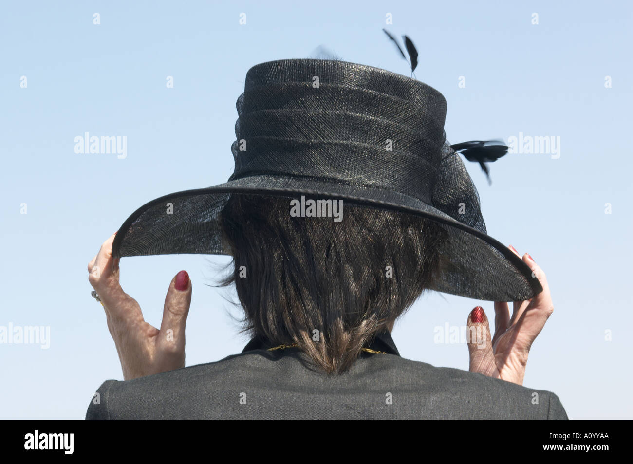 Lady in hat hi-res stock photography and images - Alamy