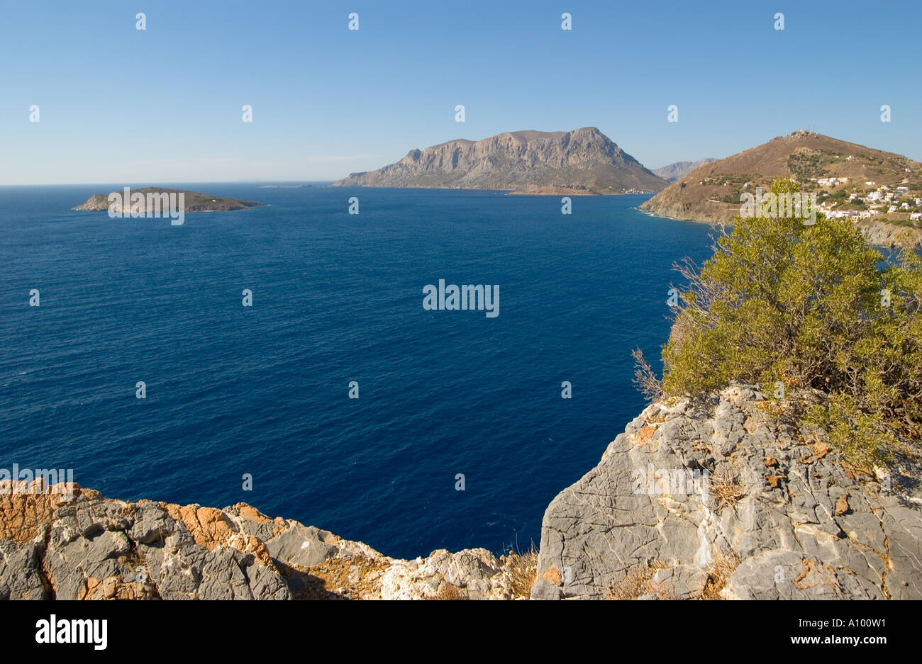 Views from the Greek holiday island of Kalymnos Stock Photo - Alamy
