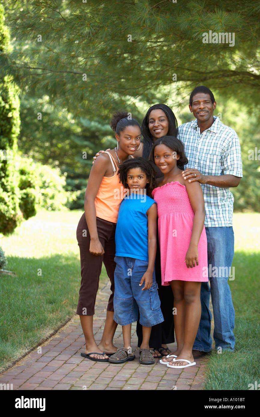 African family smiling together Stock Photo - Alamy