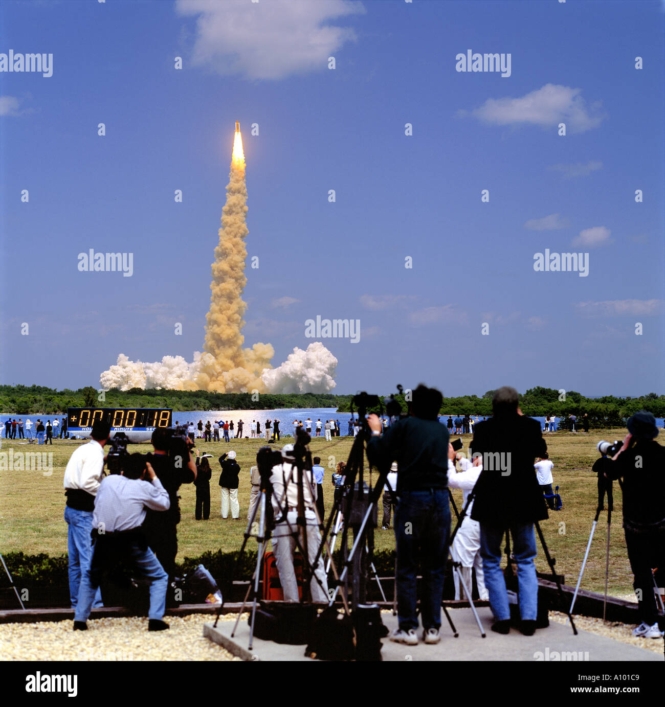 Shuttle Endeavour Launch STS 100 KSC NASA Cape Canaveral Florida USA ...