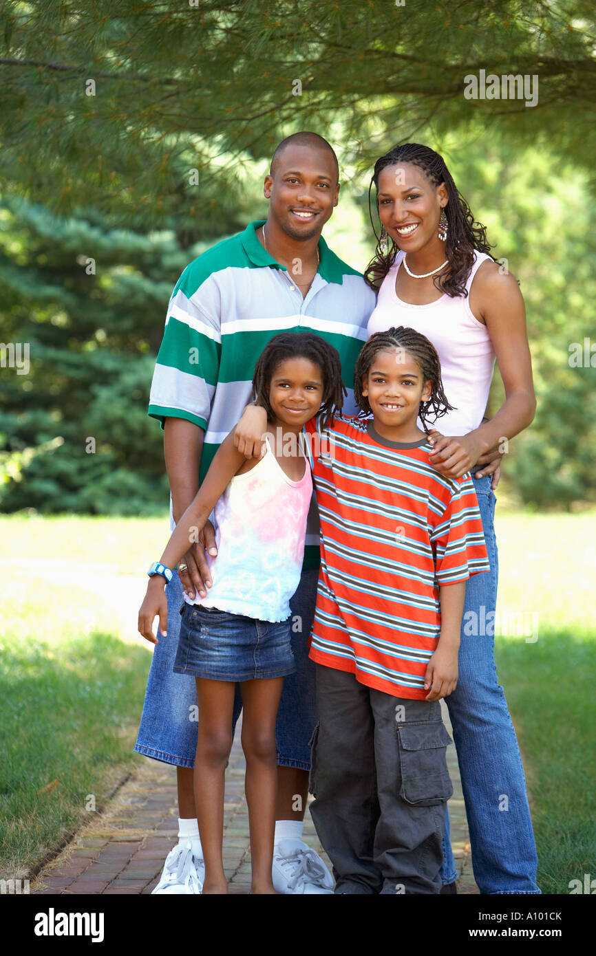 African family smiling together Stock Photo - Alamy