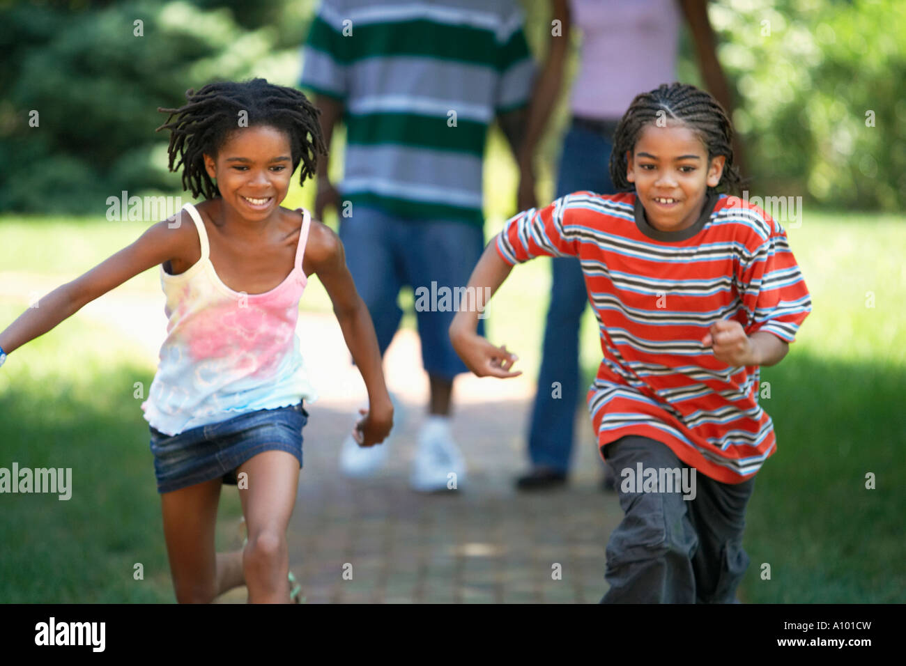 African children racing Stock Photo - Alamy