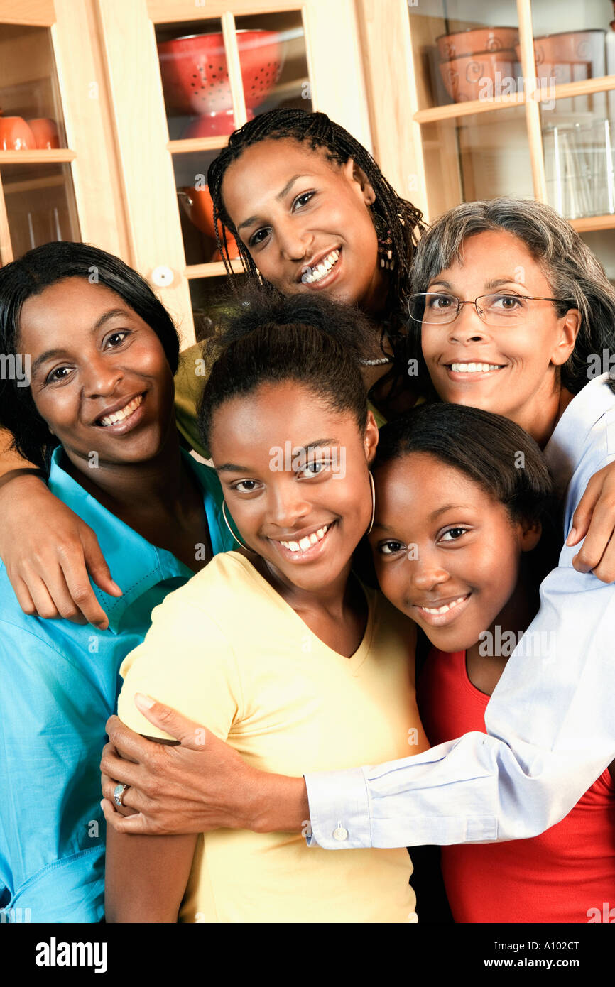 African family hugging Stock Photo - Alamy
