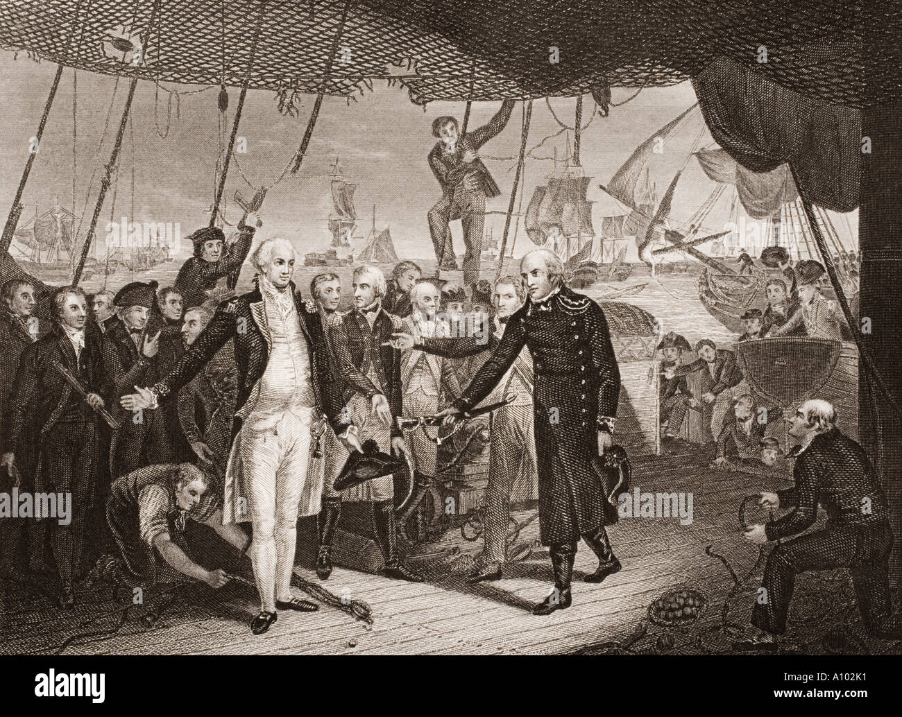 Lord viscount duncans victory hi-res stock photography and images - Alamy