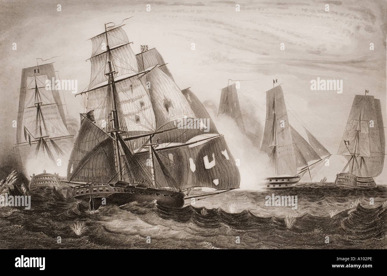 British warships 19th century hi-res stock photography and images - Alamy
