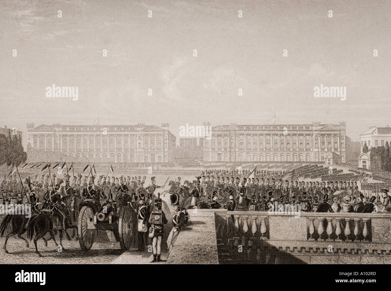 Entry of the allies into Paris, 1815 Stock Photo - Alamy