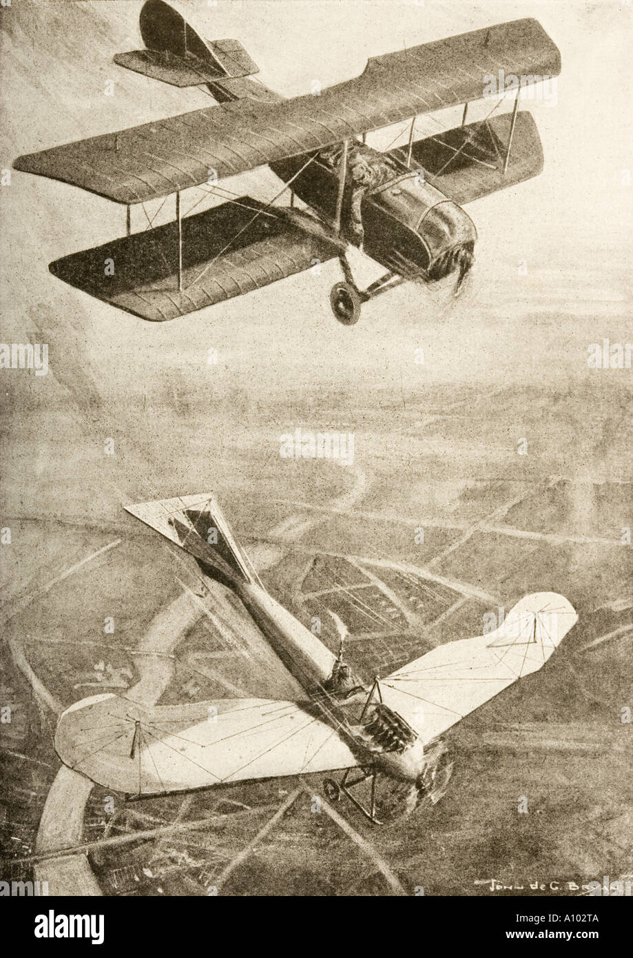 Aerial warfare first world war hi-res stock photography and images - Alamy