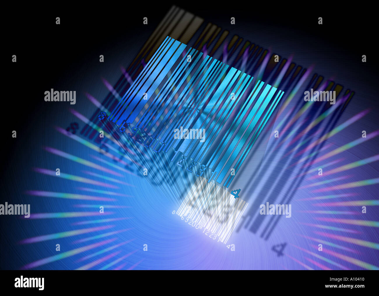 Glow barcode hi-res stock photography and images - Alamy