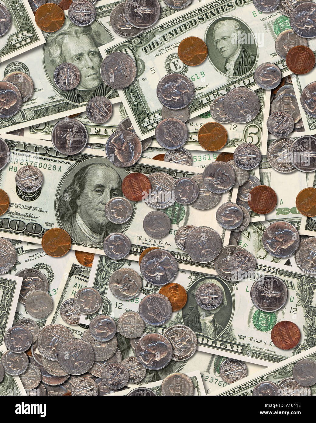 American money in a tileable pattern Stock Photo - Alamy
