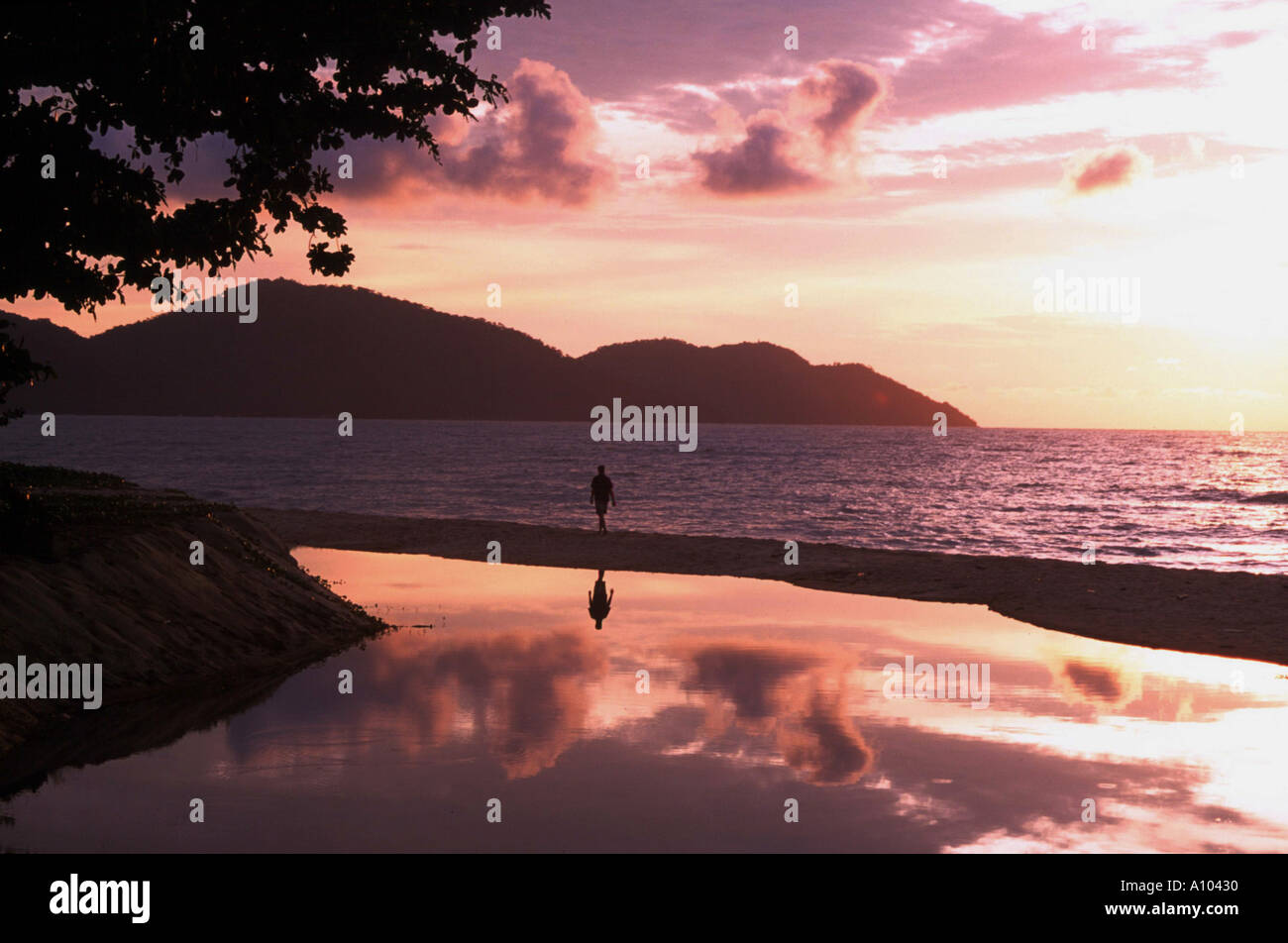 Penang Sunset Malaysia Stock Photo - Alamy