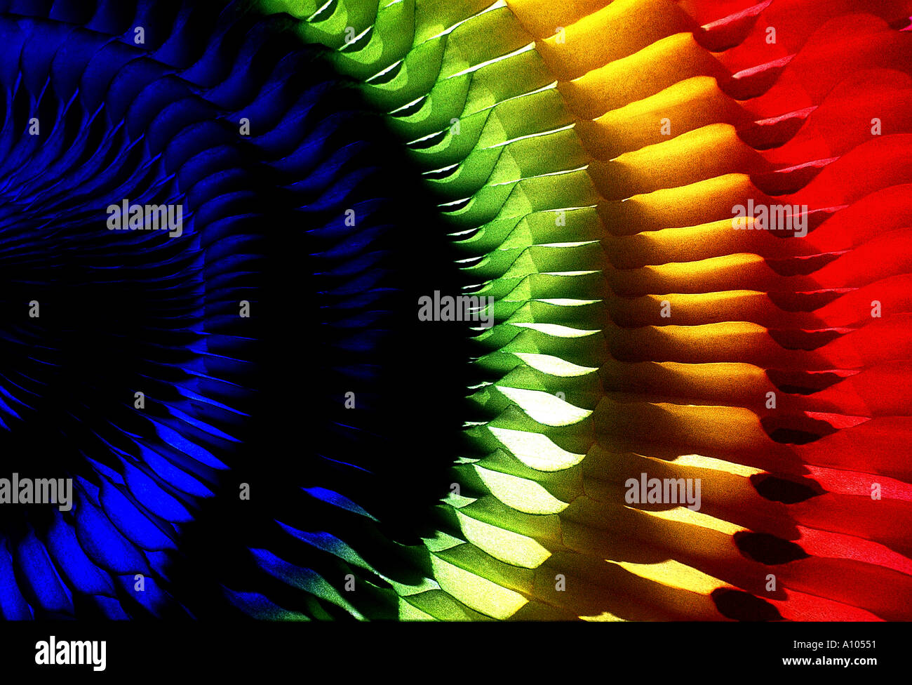 Rainbow paper fan Stock Photo - Alamy