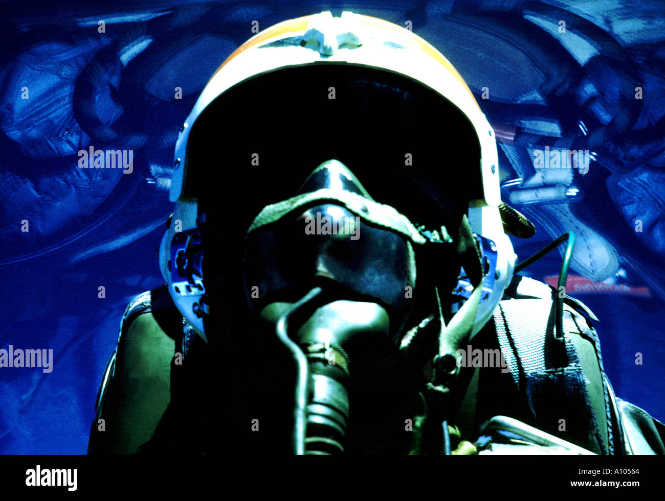 Portrait of military jet pilot Stock Photo - Alamy