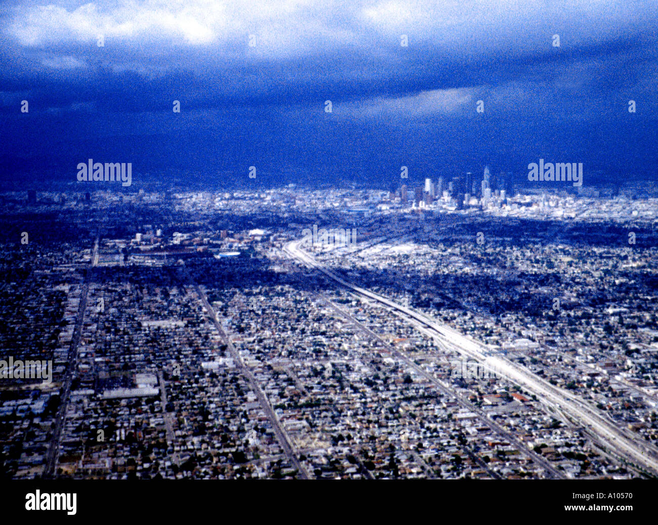 Aerial view of Los Angeles California USA Stock Photo - Alamy