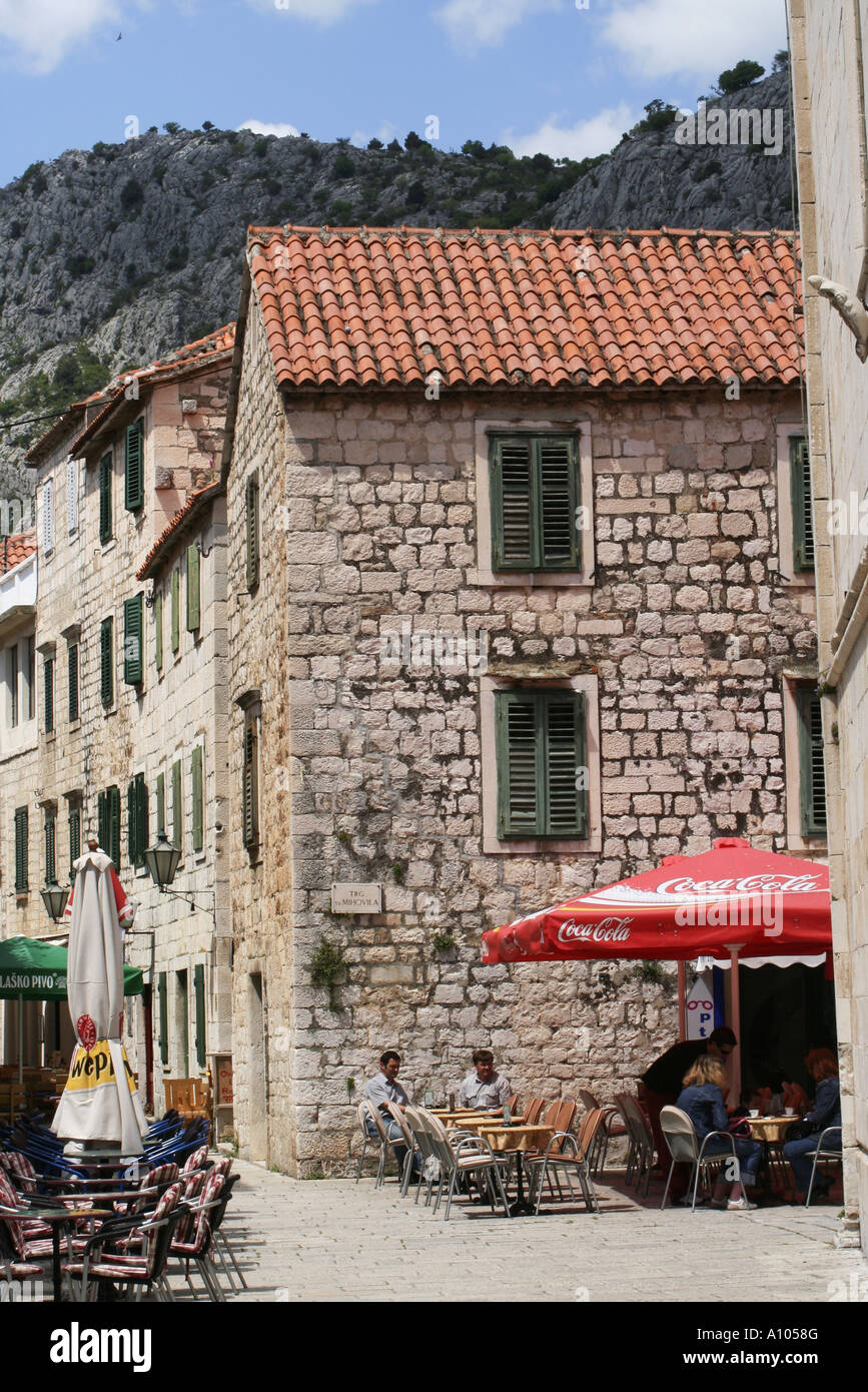 Square in Omis Stock Photo - Alamy