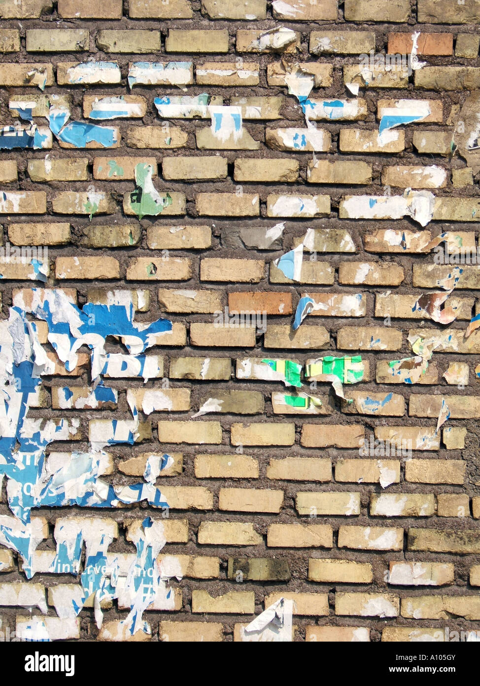 fly posting on building in town Stock Photo - Alamy
