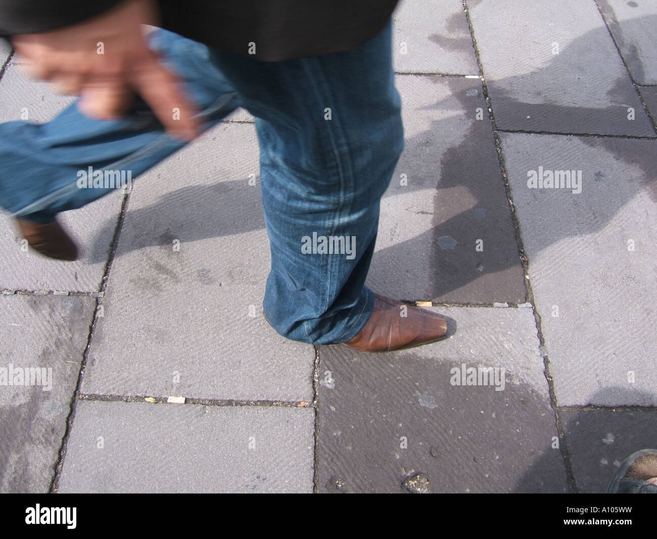 Man running on moving sidewalk hi-res stock photography and images - Alamy