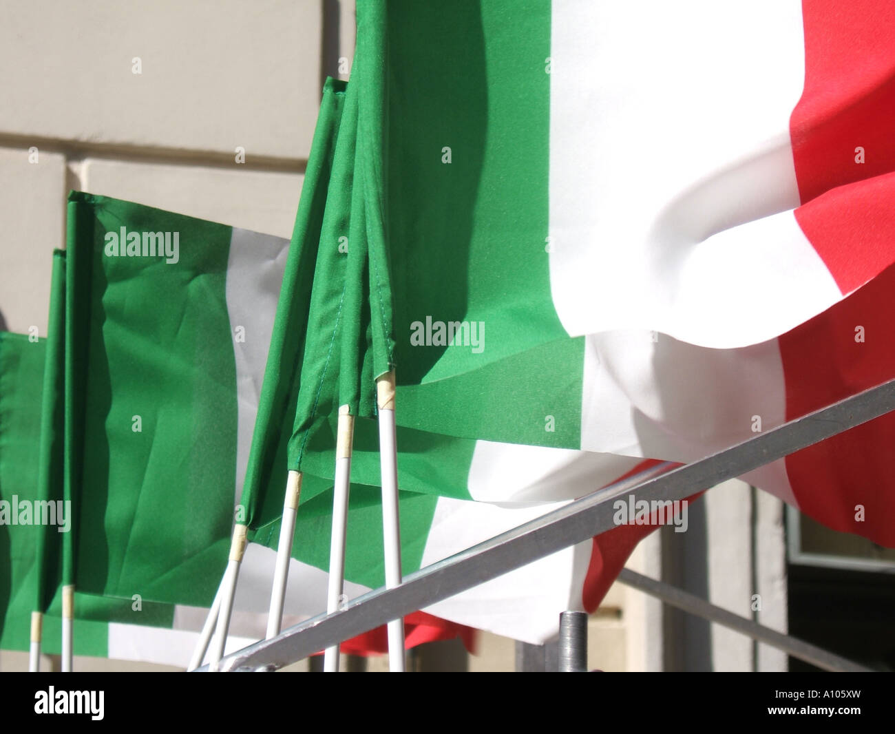 italian flags on market stall Stock Photo - Alamy