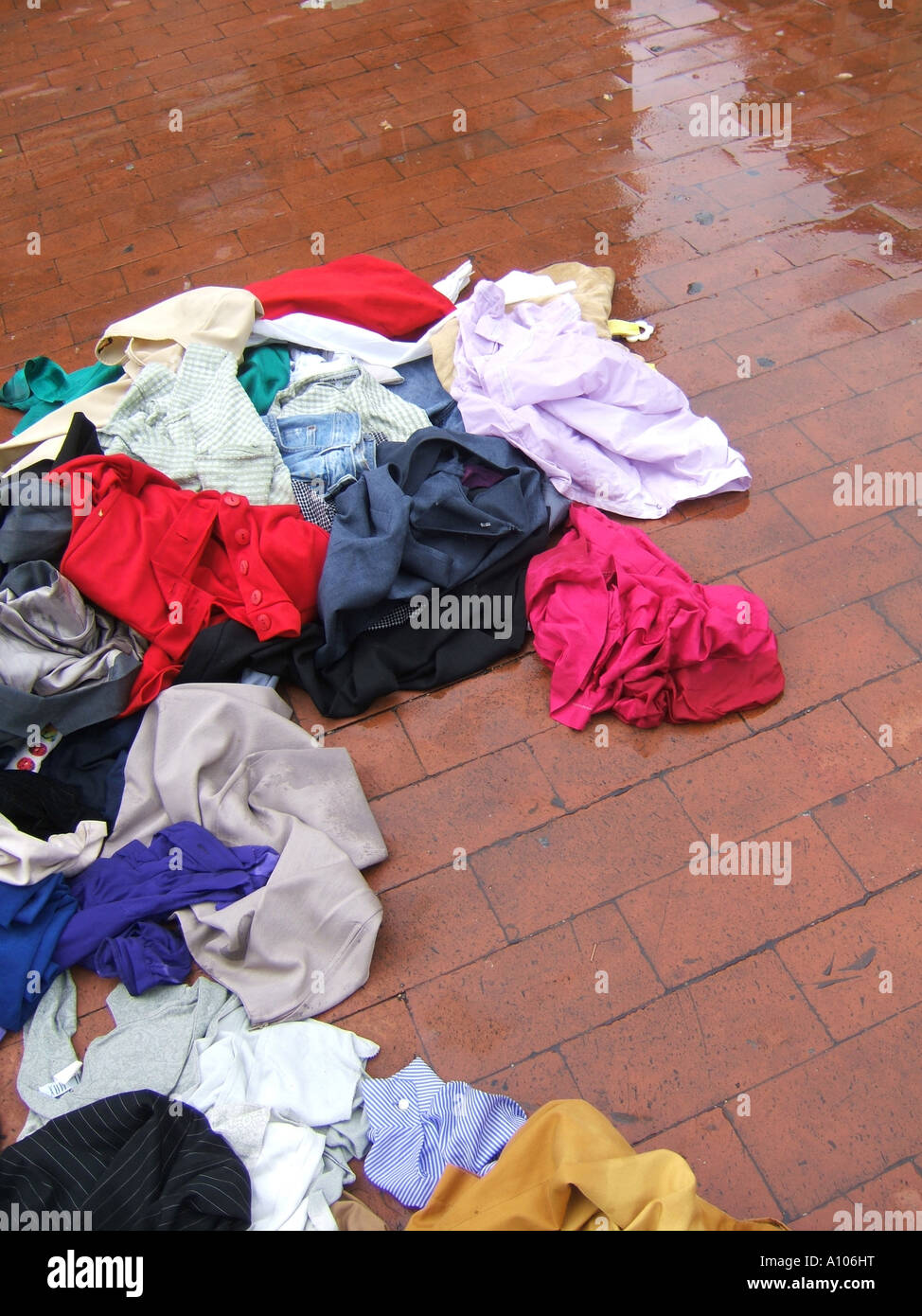 pile of wet clothes Stock Photo - Alamy