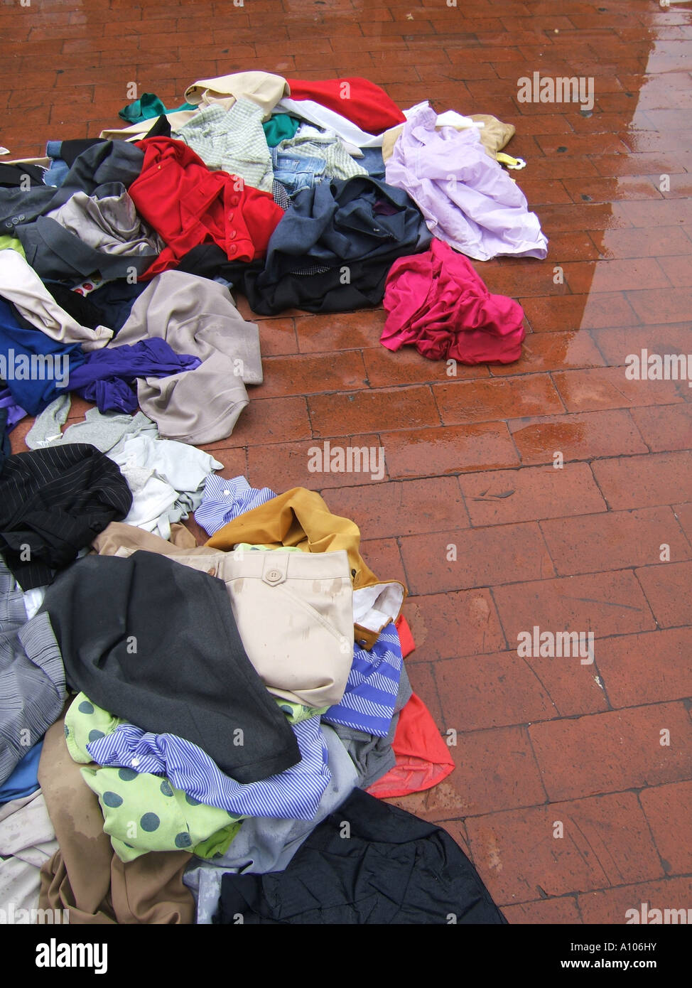 pile of wet clothes Stock Photo - Alamy