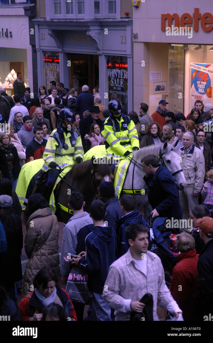 police horses horseback mounted police offciers garda gardi luminous ...
