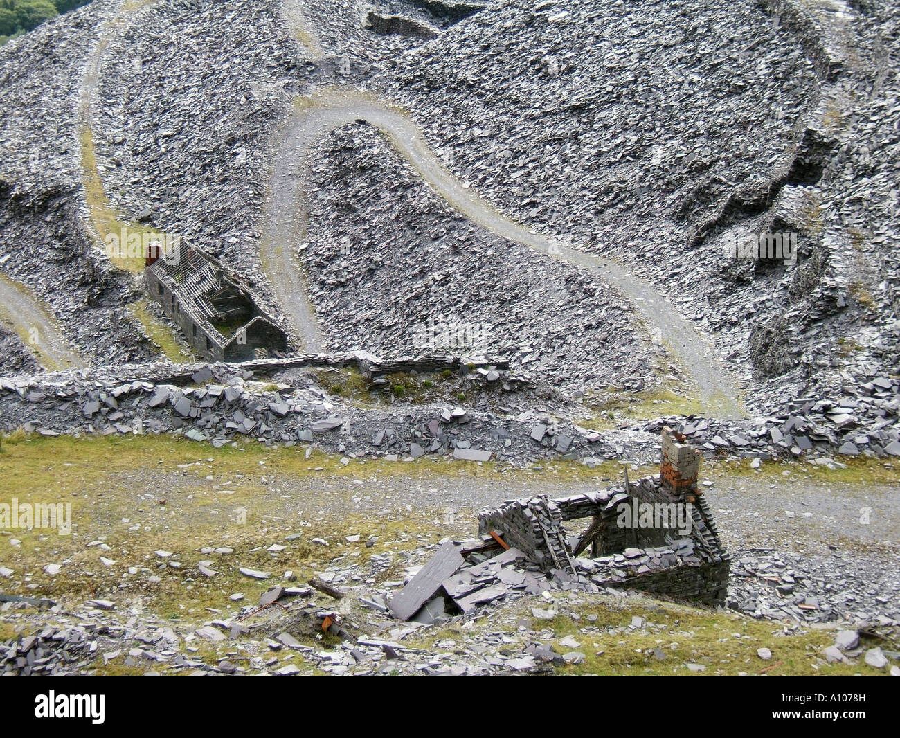 disused dinorwic slate quarry, snowdonia, wales Stock Photo - Alamy