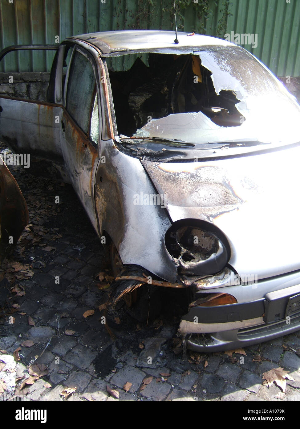 cars destroyed by fire Stock Photo - Alamy