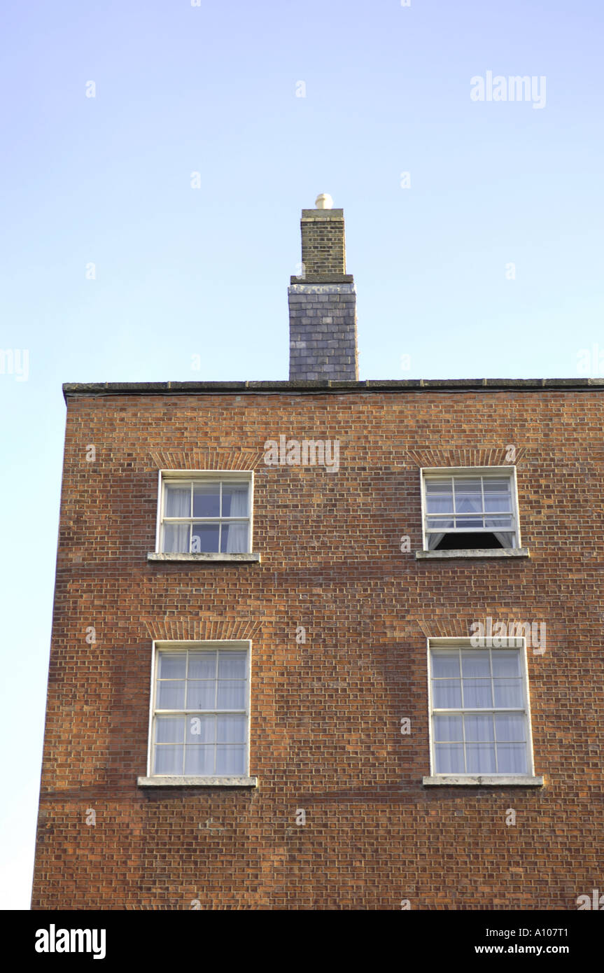blue sky windows chimney stack Stock Photo - Alamy