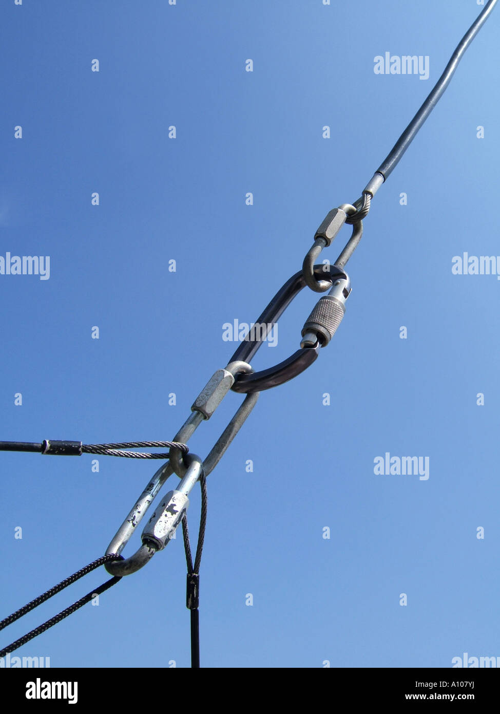carabiner with rigging Stock Photo - Alamy