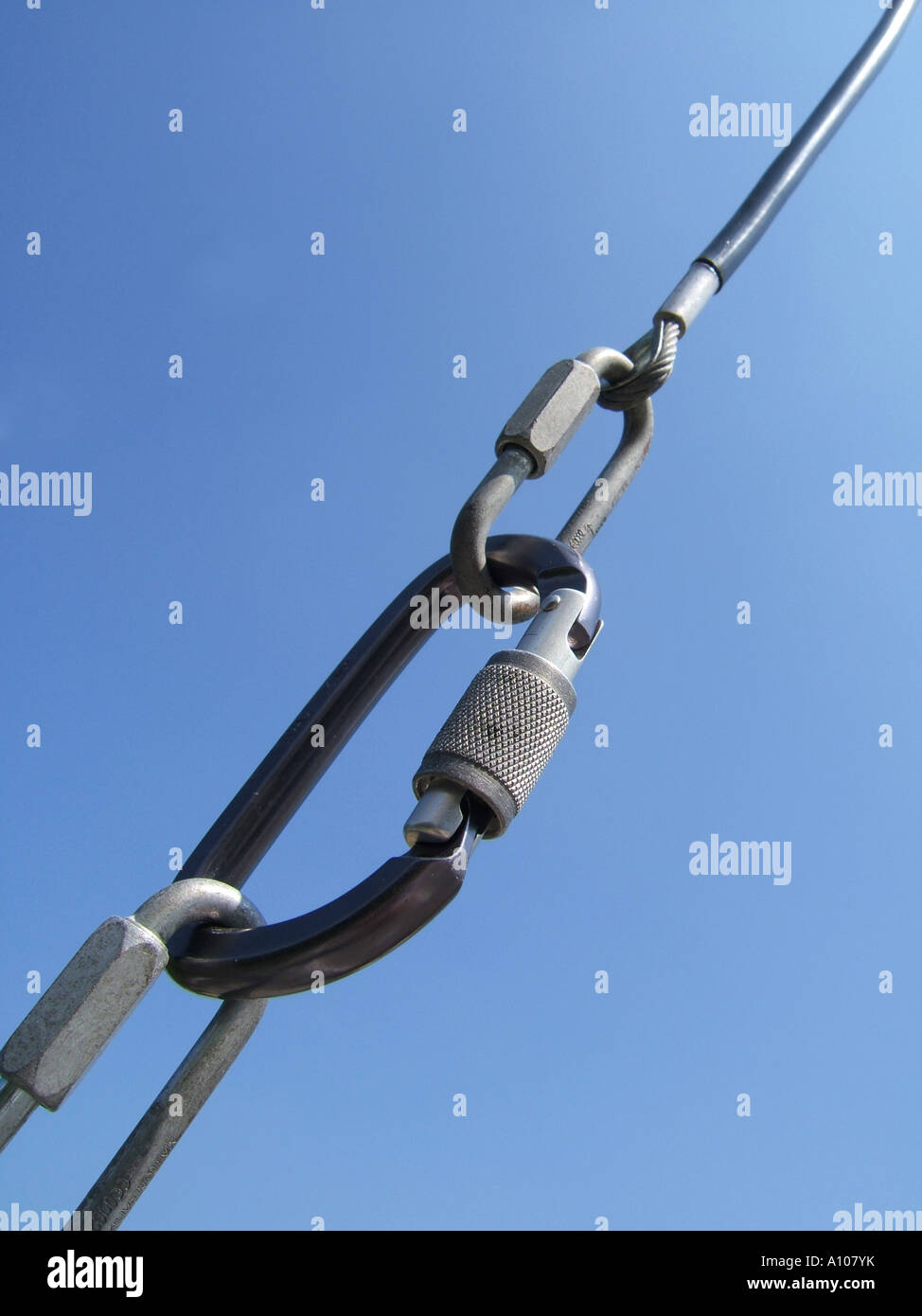 carabiner with rigging Stock Photo - Alamy