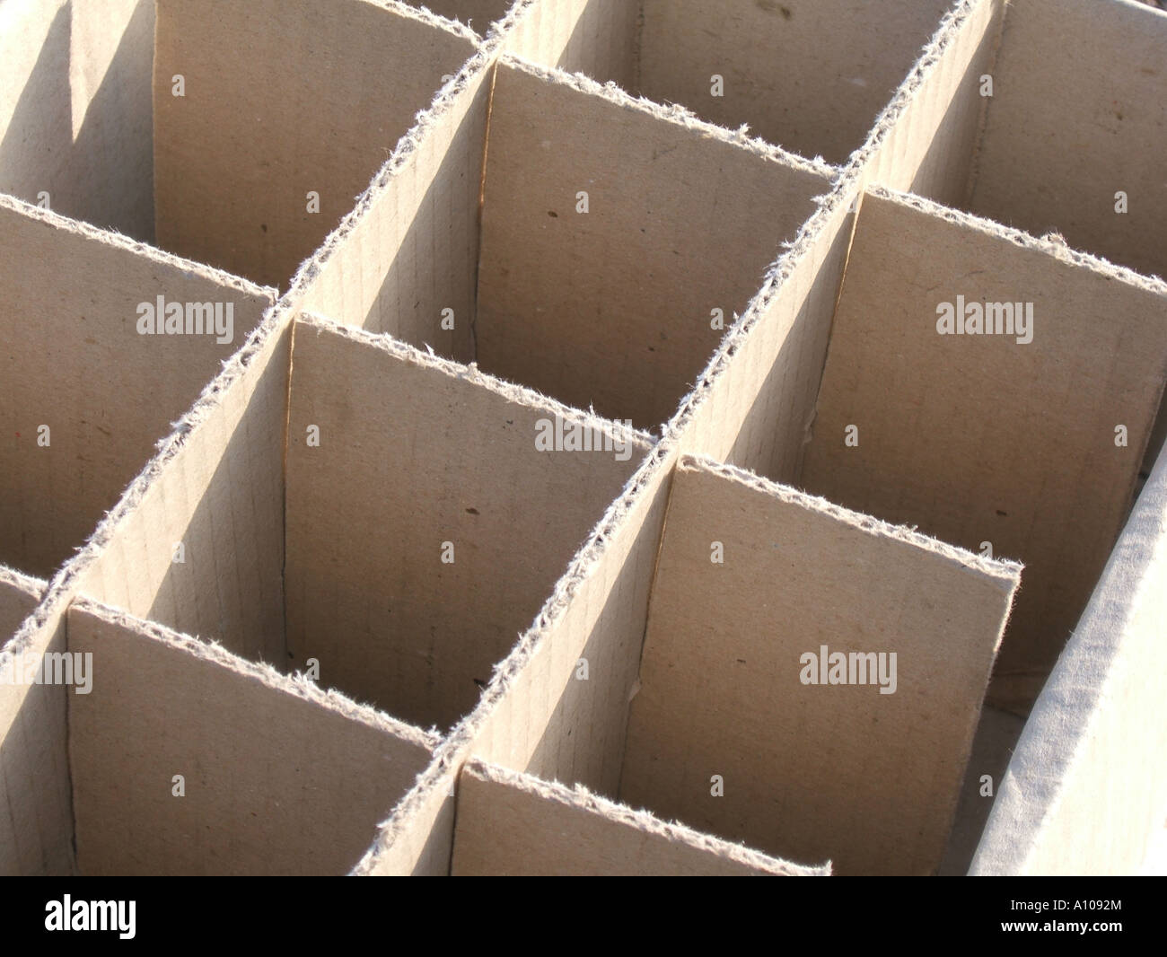 cardboard box with compartments Stock Photo - Alamy