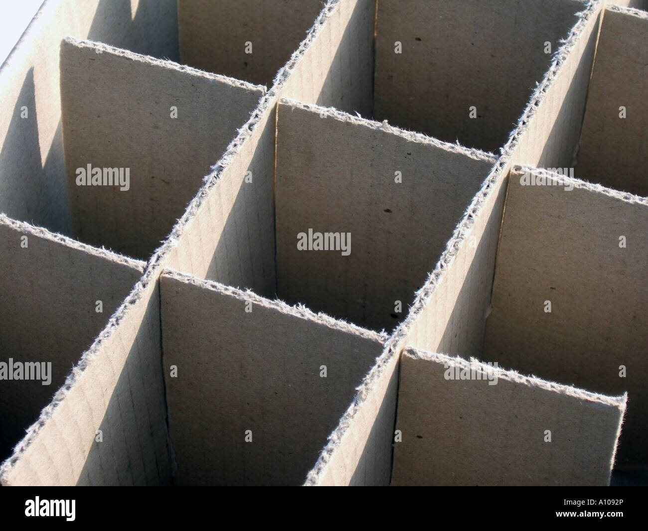cardboard box with compartments Stock Photo - Alamy
