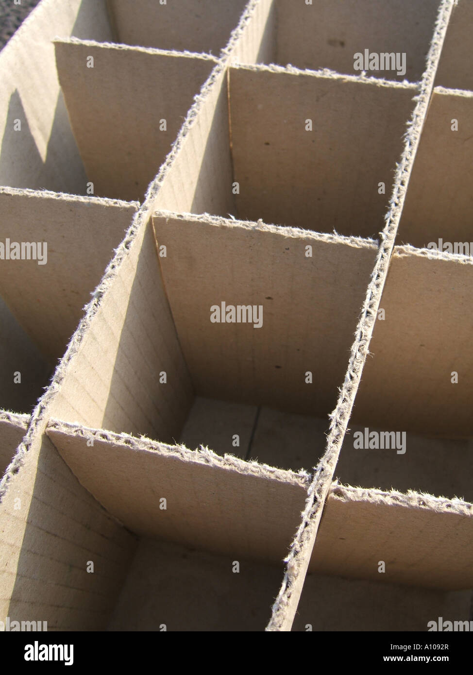 Cardboard box compartments hi-res stock photography and images - Alamy