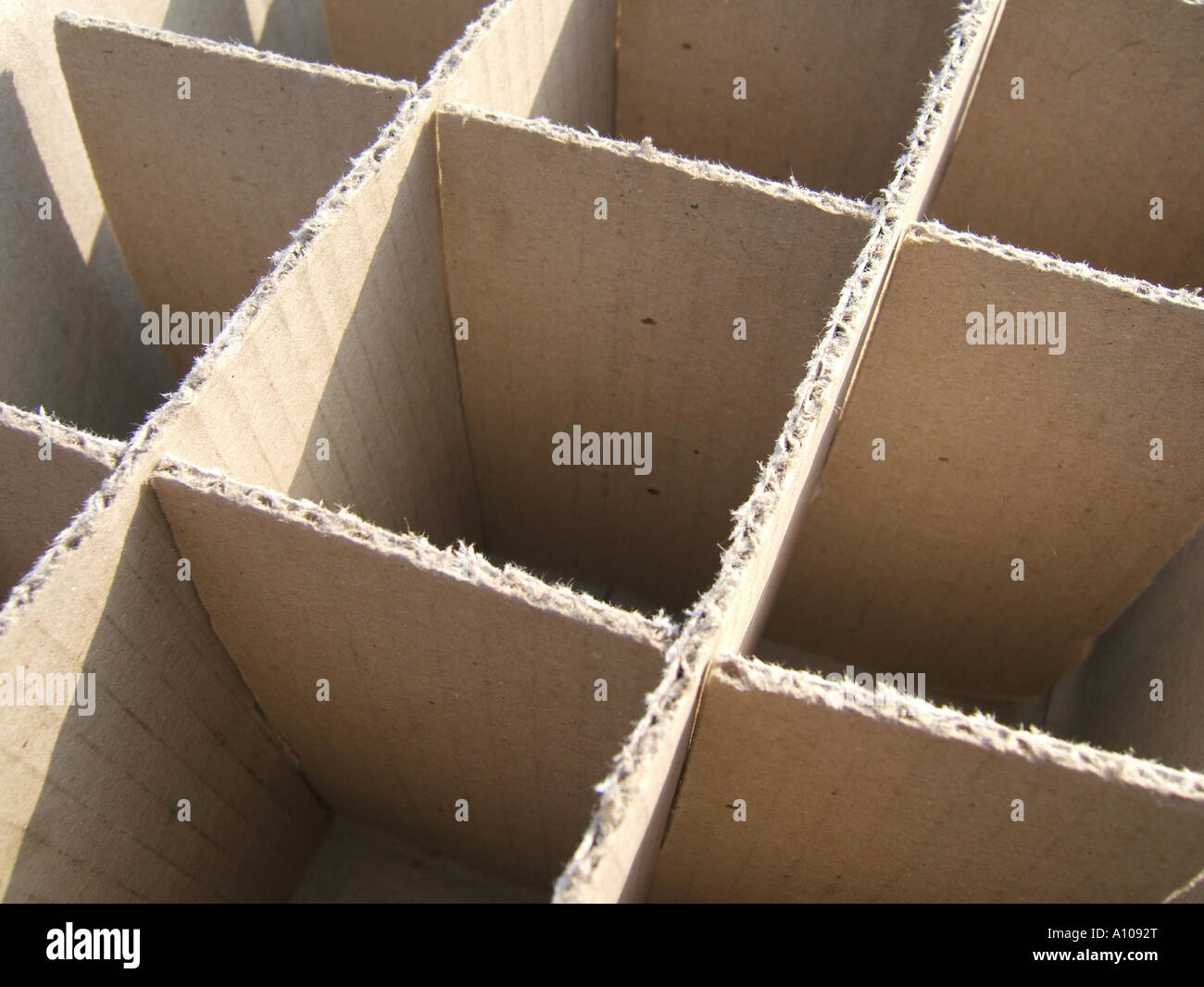 cardboard box with compartments Stock Photo - Alamy