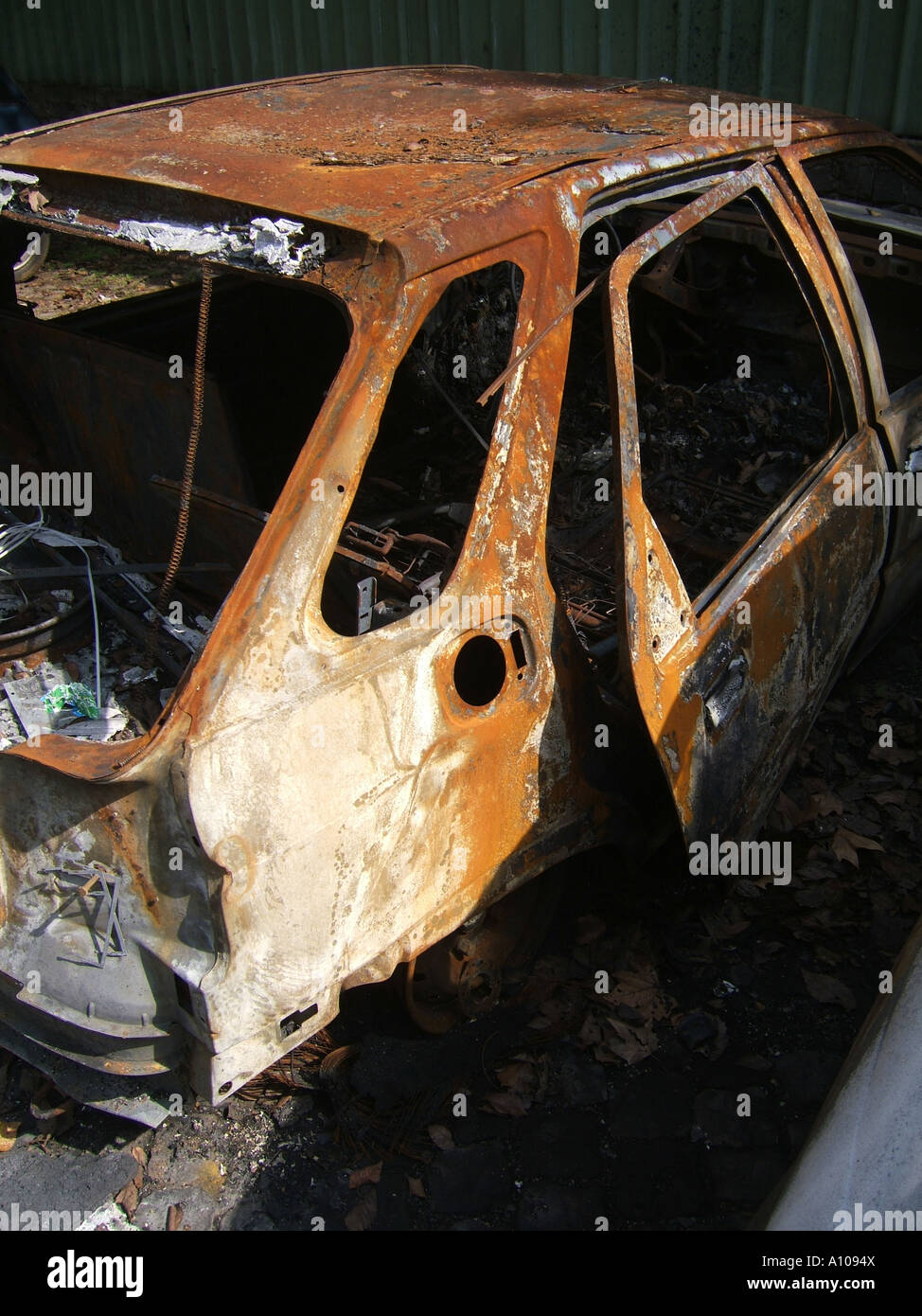cars destroyed by fire Stock Photo - Alamy