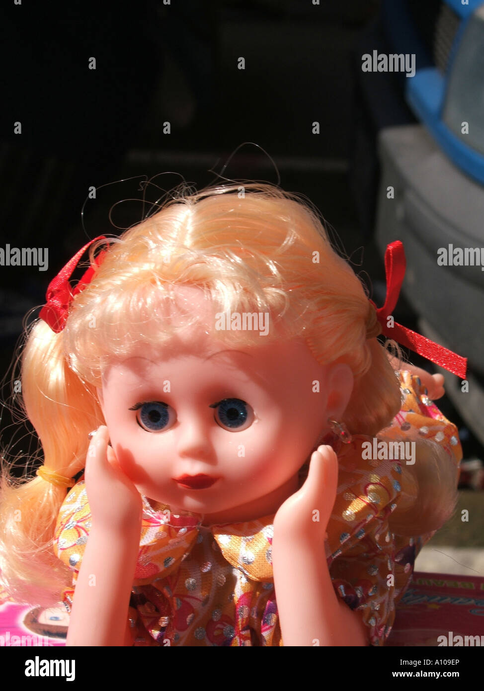 baby doll thinking Stock Photo - Alamy