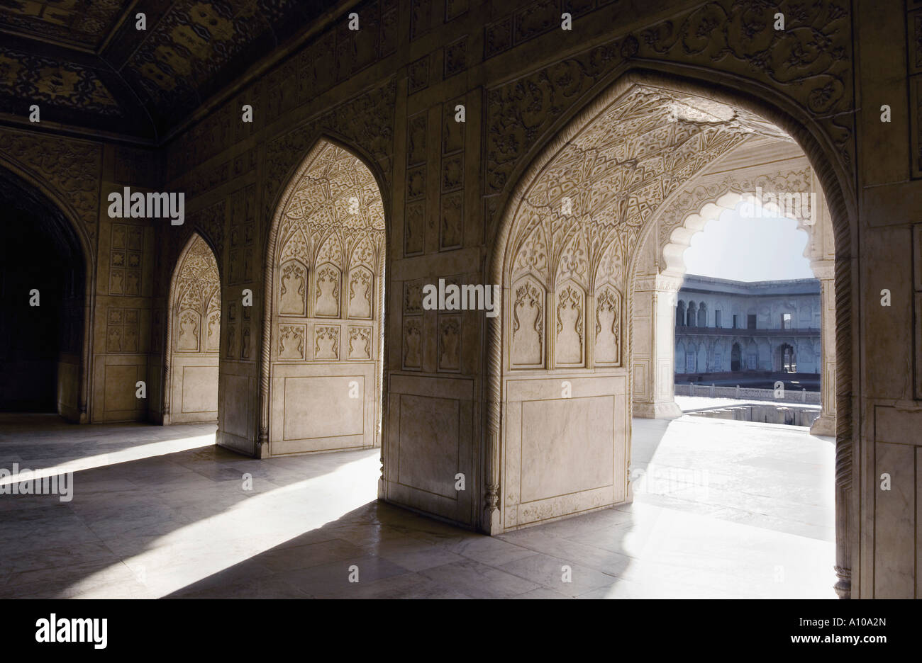 Interiors of a fort, Khas Mahal, Agra Fort, Agra, Uttar Pradesh, India ...
