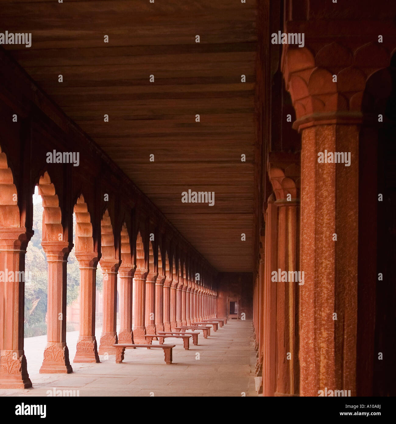 Corridor of a mausoleum, Taj Mahal, Agra, Uttar Pradesh, India Stock ...