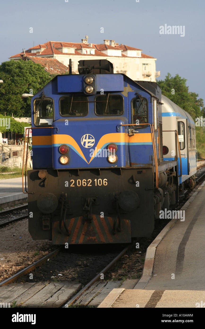 Train Split railway station Stock Photo - Alamy