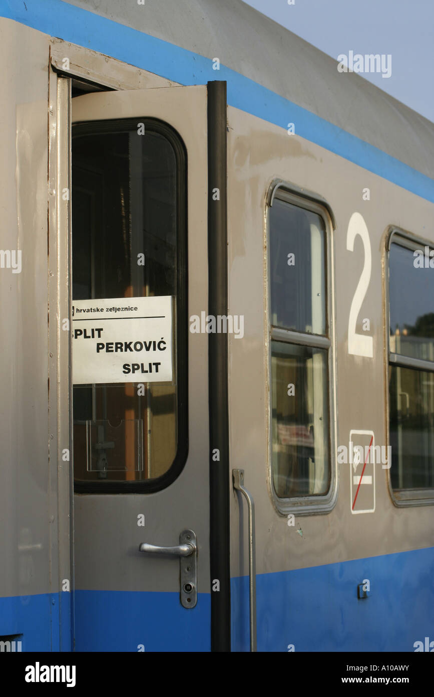 Train carriage Split Stock Photo - Alamy