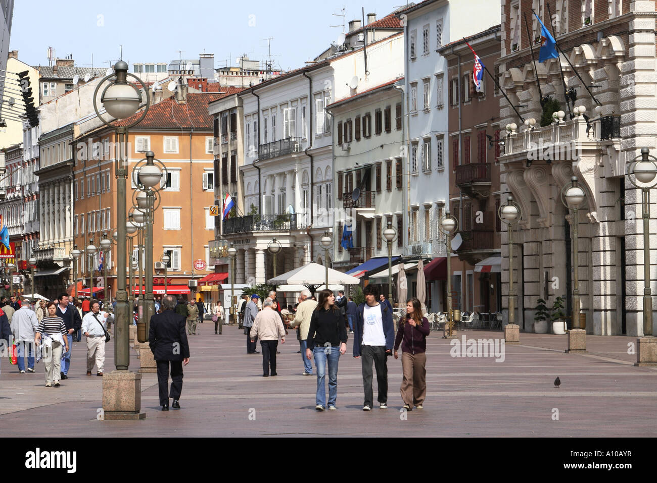 The Korzo Rijeka Stock Photo - Alamy