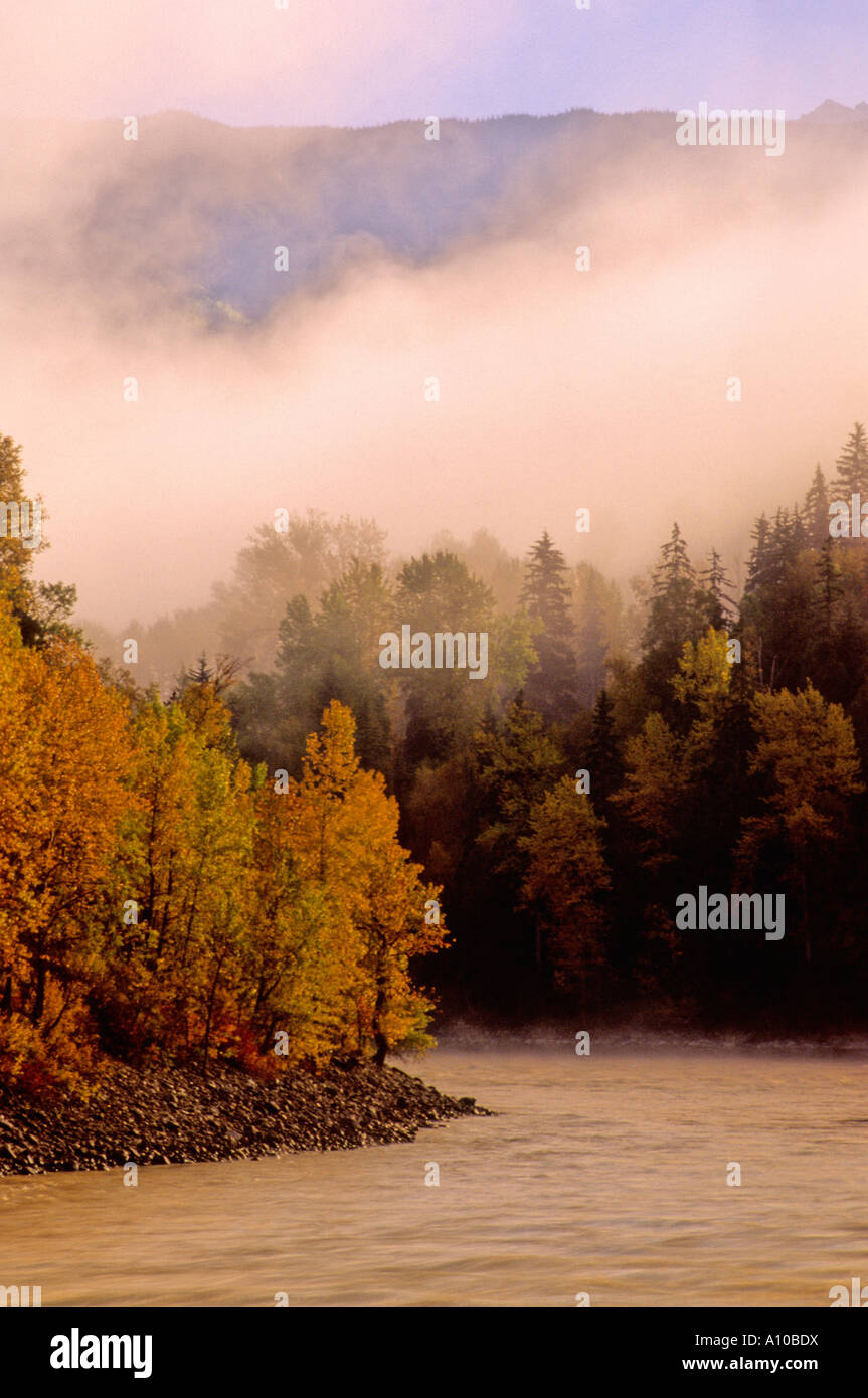 Skeena River Mist Stock Photo - Alamy