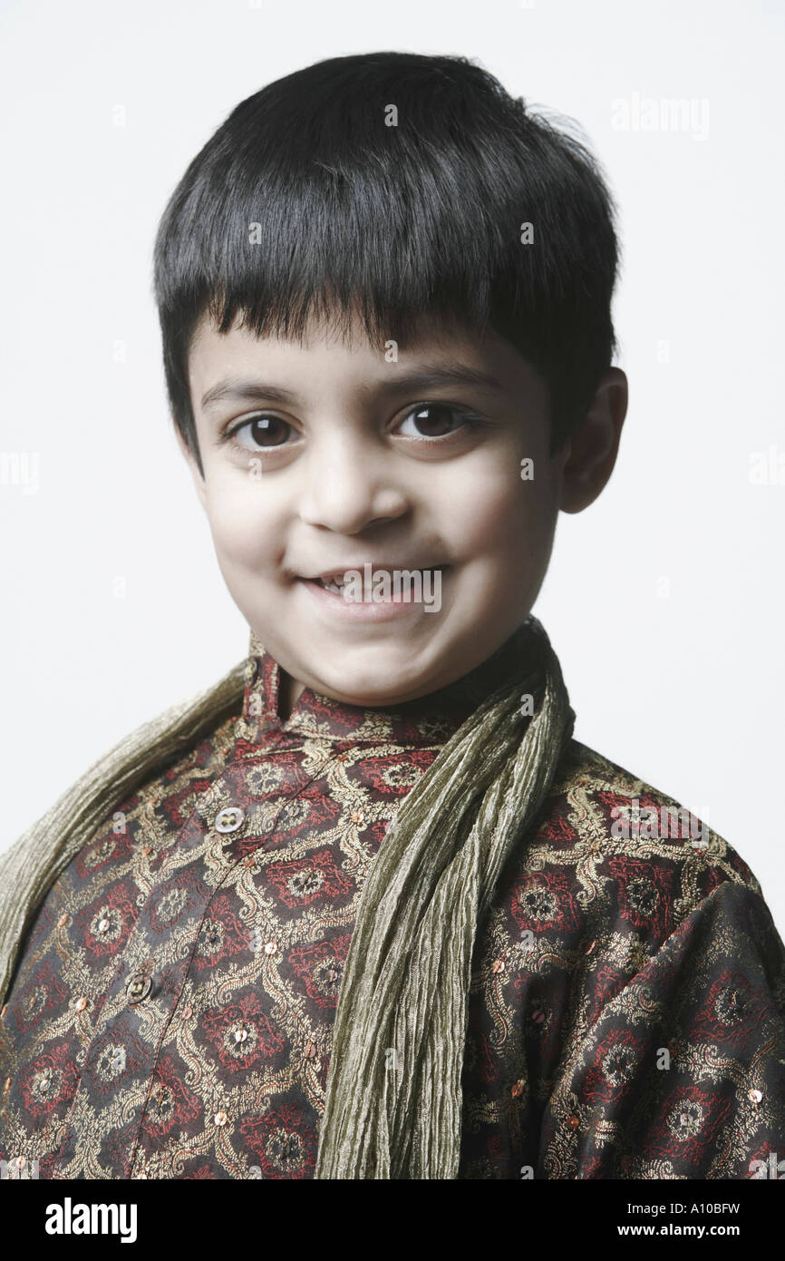Portrait of a boy smiling Stock Photo - Alamy