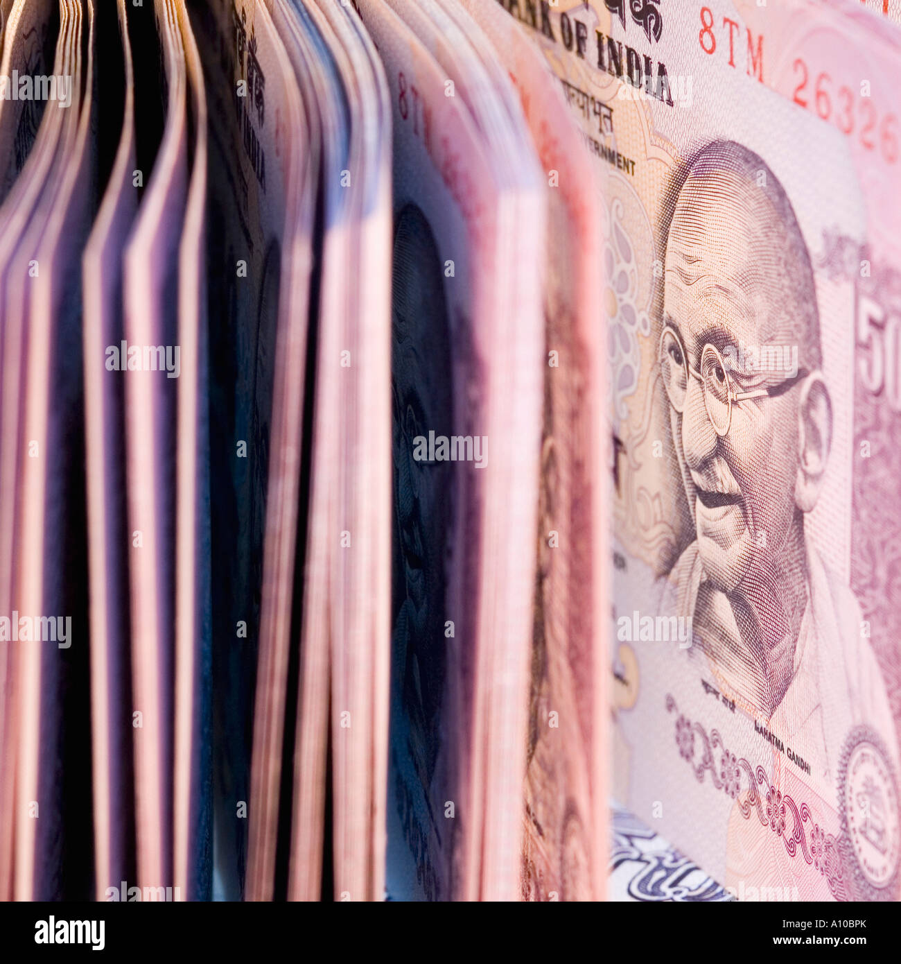 Close-up of Indian fifty rupee banknotes Stock Photo - Alamy