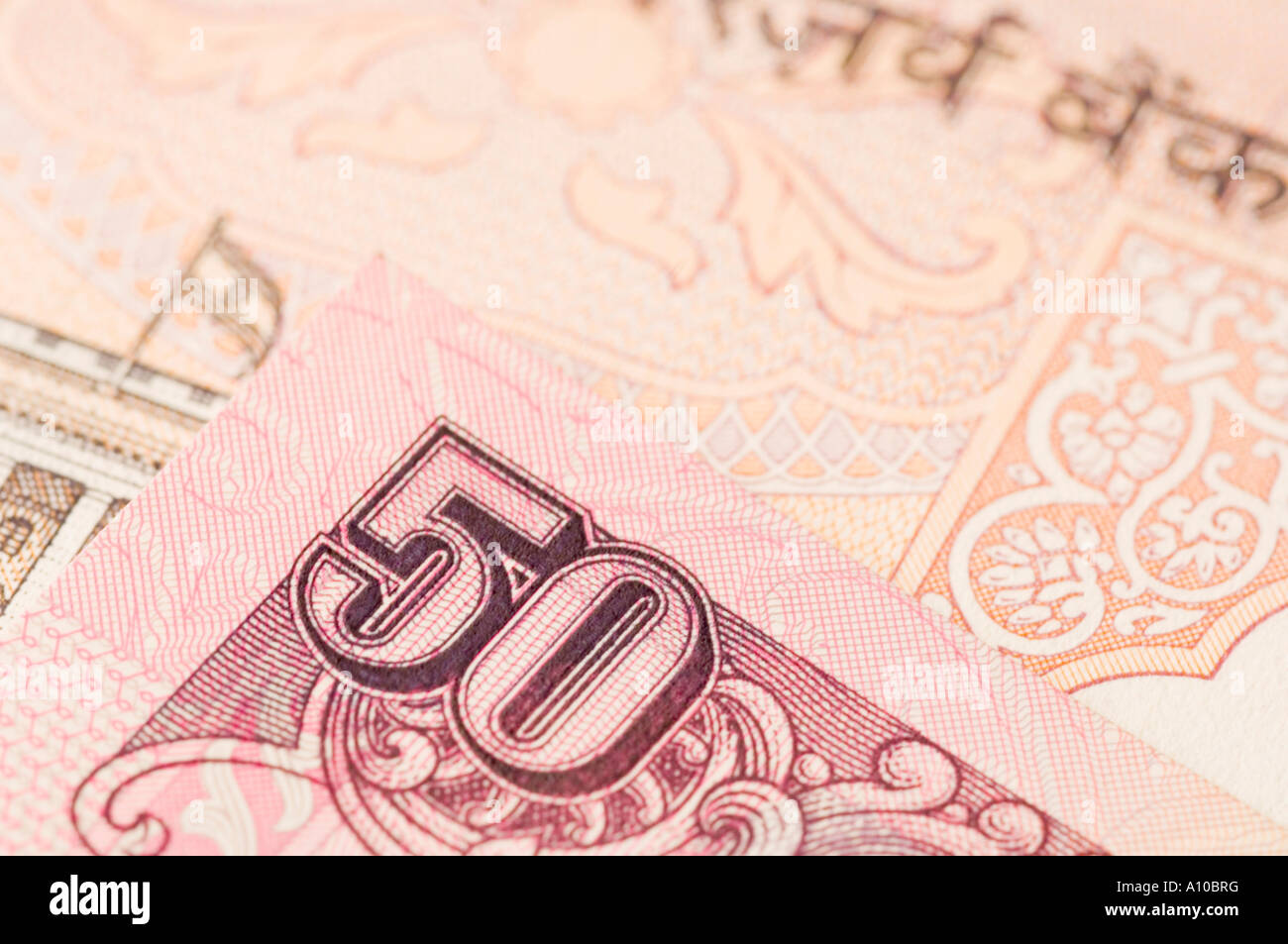 Close-up of Indian fifty rupee banknotes Stock Photo - Alamy