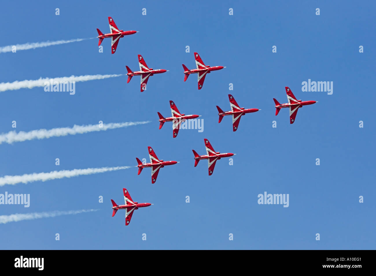 Red Arrows at RIAT Stock Photo - Alamy