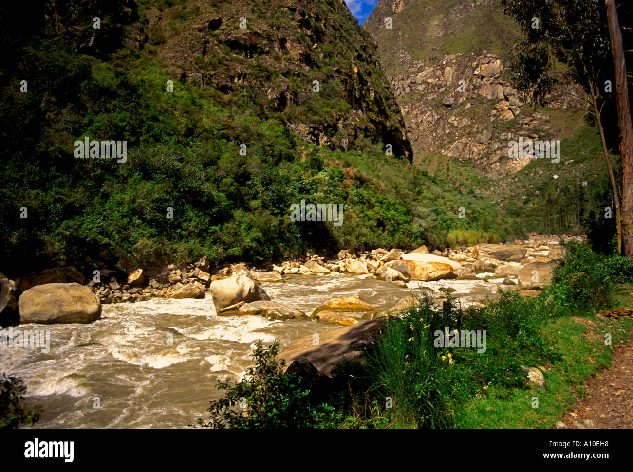 mountain landscape, Urubamba River, Urubamba Valley, Urubamba River ...